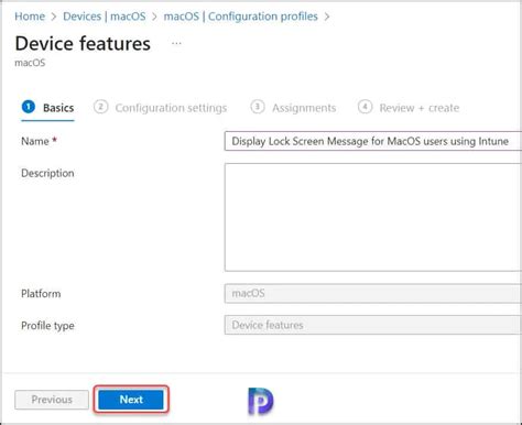 Display Lock Screen Message For MacOS Users Using Intune