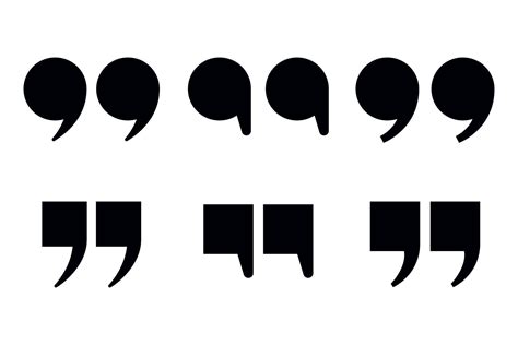 6 Quotation Marks Signs 18881978 Vector Art At Vecteezy