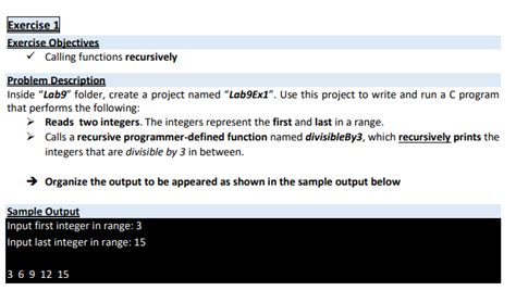 Solved Exercise 1 Exercise Objectives Calling Functions