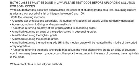 Solved Both Classes Must Be Done In Javaplease Test Code Solved Both Classes Must Be Done In Javaplease Test Code