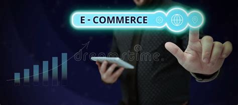 Conceptual Caption E Commerce Concept Meaning Commercial Transactions Carried Out Remotely