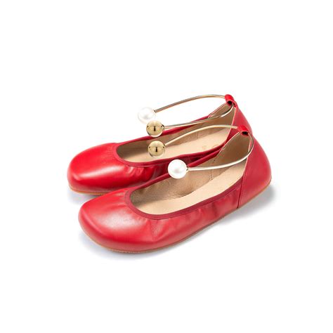 Tulip 30 Barefoot Ballet Flats Cherry Shapen Barefoot
