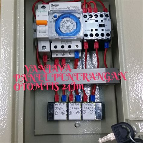 Jual Panel Lampu Otomatis 24jam Panel Penerangan Lampu Panel Timer
