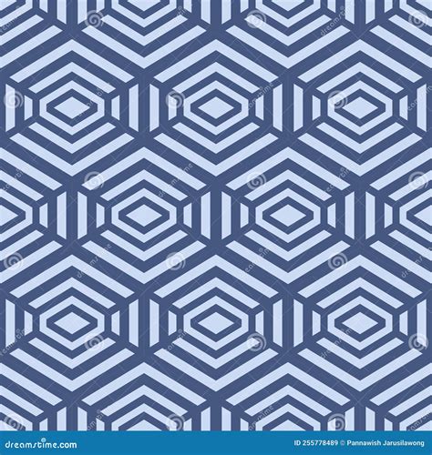 Japanese Hexagon Net Vector Seamless Pattern Stock Vector