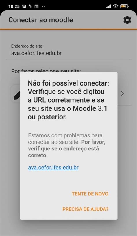 Aplicativo Moodle Mobile não funciona Aprenda como resolver Base de