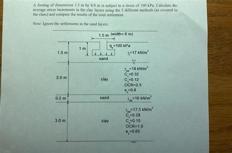 Solved A Footing Of Dimensions M By M Is Subject To Chegg Com
