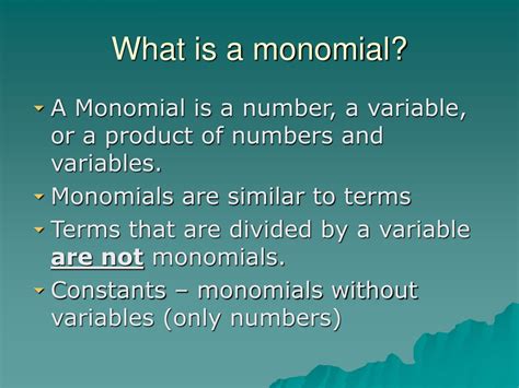 PPT Lesson Multiplying Monomials PowerPoint Presentation Free Download ID