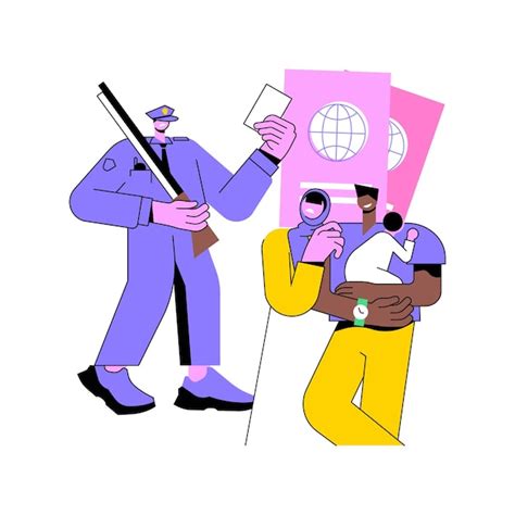 Premium Vector Migration Policy Abstract Concept Vector Illustration