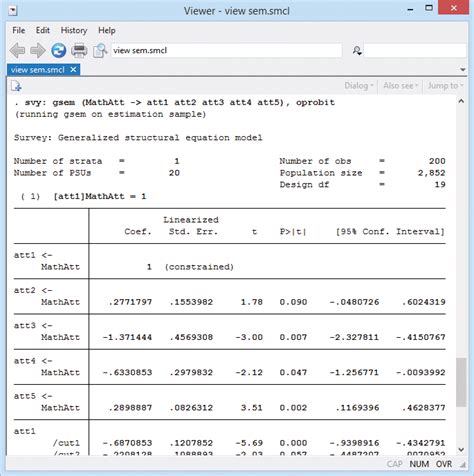 Structural Equation Modeling Stata Output Tessshebaylo