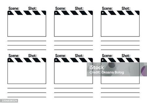 크리에이티브 영화 스토리보드 템플릿입니다 영화 제작자 디자이너 및 애니메이터에게 적합합니다 0명에 대한 스톡 벡터 아트 및 기타 이미지 Istock