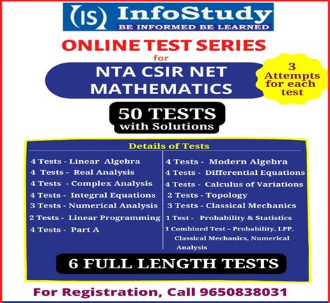 Indias Best Online Test Series For Csir Netjrf Mathematics