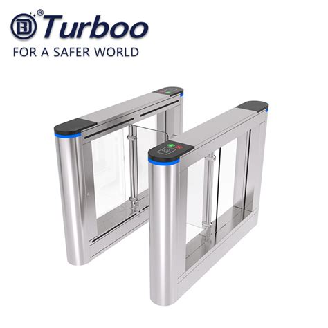 Fingerprint Pedestrian Swing Gate Rfid Card Reader Anti Pinch