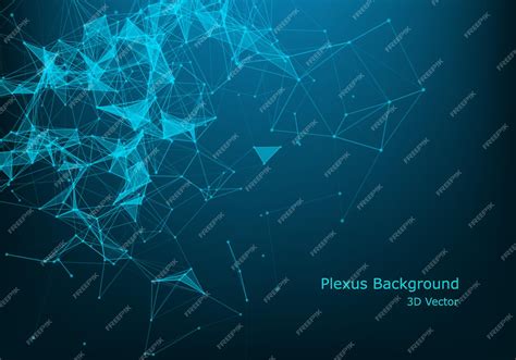 Premium Vector Abstract Vector Particles And Lines Plexus Effect