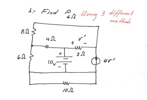 Solved Please Find Using Method Such As KCL KVL Ohm S Law Chegg