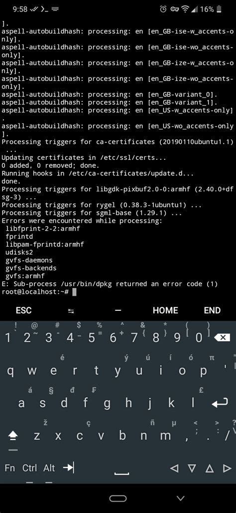 proot and proot distro problems on android 9 · issue 1725 · termux