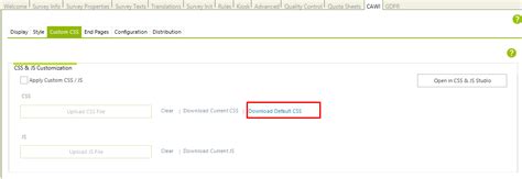 how to customize your display using custom css surveytogo support center
