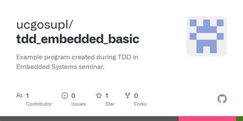 Github Ucgosupltddembeddedbasic Example Program Created During Tdd In Embedded Systems