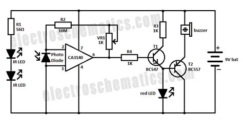 Security Alarm System Schematic Diagram