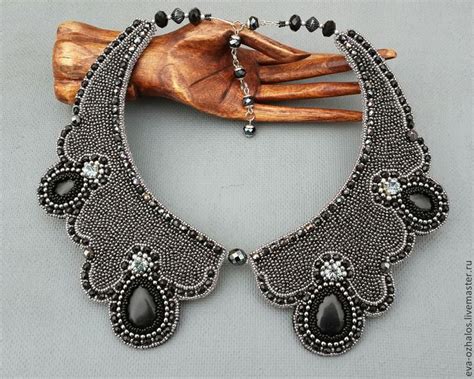 Купить или заказать Вышитый воротник Звездная ночь в интернет магазине на Ярмарке Мастеров С