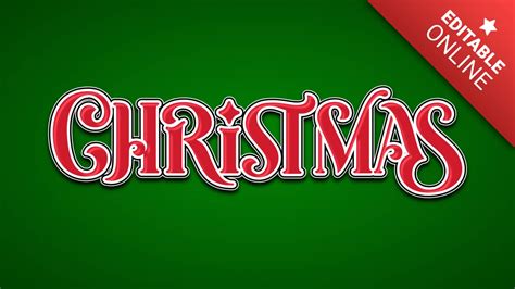 Christmas Font Text Effect Generator