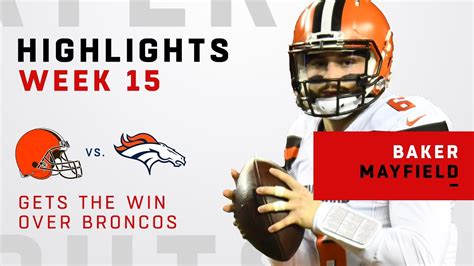 Baker Mayfield Leads Huge Victory Over Broncos Youtube