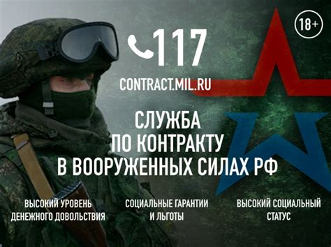 Агитационные плакаты по вопросам поступления на военную службу по контракту в Вооруженные Силы