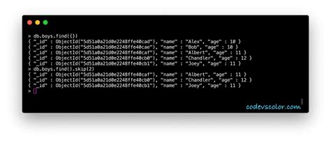 How To Use Skip Method In Mongodb Codevscolor