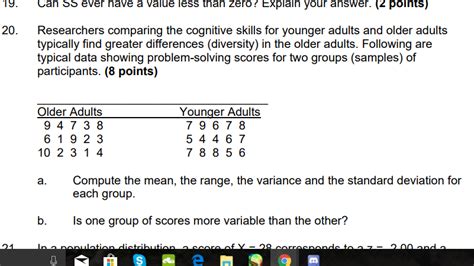Solved 19 Can Ss Ever Have A Value Less Than Zero Explain