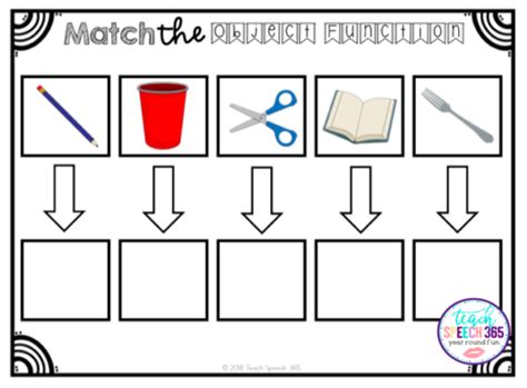 Match The Object Function [freebie] Teach Speech 365