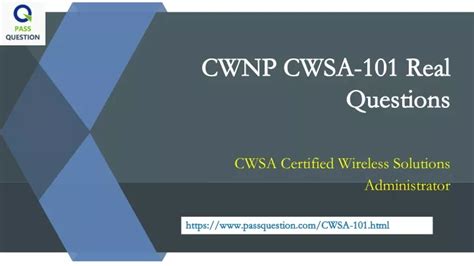 Ppt Cwnp Cwsa 101 Practice Test Questions Powerpoint Presentation