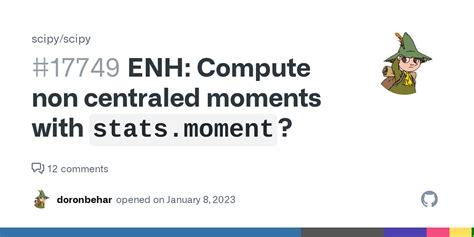 Enh Compute Non Centraled Moments With `statsmoment` · Issue 17749