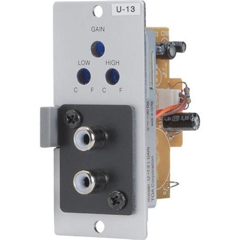 Toa U 13r Unbalanced Stereo Line Input Module Goknight Toa U 13r Unbalanced Stereo Line Input Module Goknight