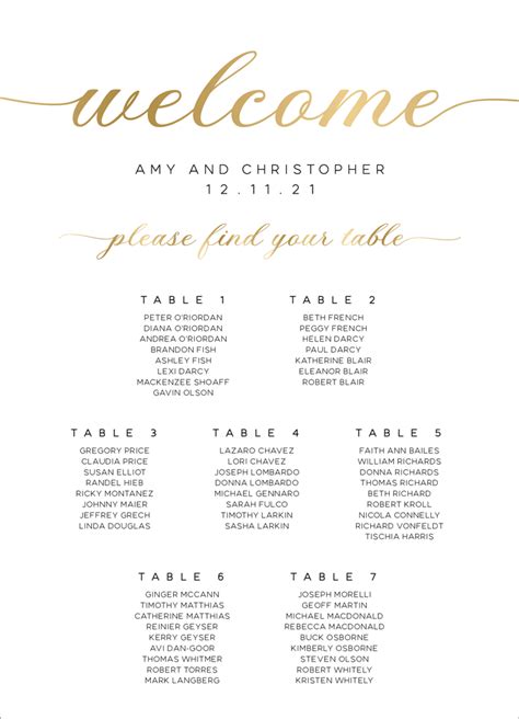 Script 11 Seating Chart Paper And Home