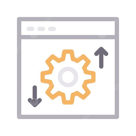 Web Computer Application Setting Illustration Vector Computer Application Setting