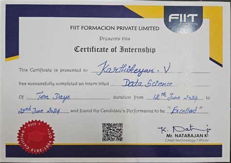 Karthikeyan V On Linkedin The Training Of Something Which Make More Perfect Better Than