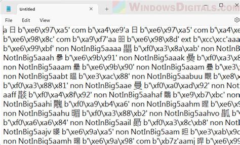 Notepad Chinese Characters Bug In Windows 11