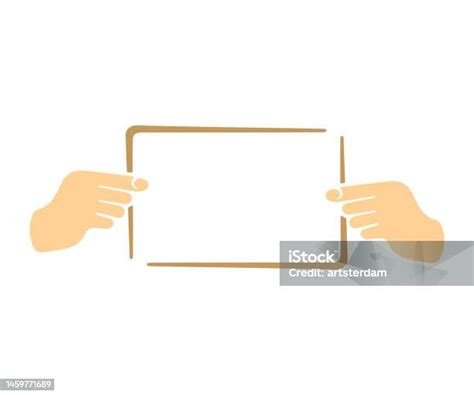 빈 종이 텍스트 그래픽 디자인 및 요소를 위한 공간을 들고 있는 손 팔 광고 발표 인사말 인간과 사람 벡터 디자인 및 그림 간판에 대한 스톡 벡터 아트 및 기타 이미지