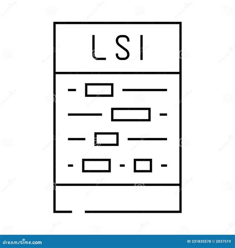 Latent Line Icon Outline Symbol Vector Illustration Concept Sign