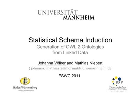 Statistical Schema Induction Ppt