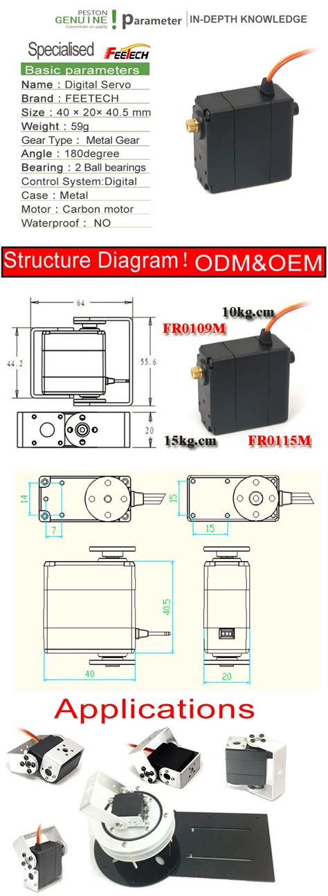 15kg Rc Pan Tilt Servo With Metal Brackets Digital Remote Control Toy