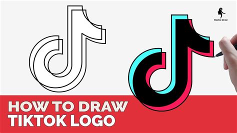 How To Draw Tiktok Logo Tik Tok Logo Drawing Easy Step By Step Tik Hot Sex Picture
