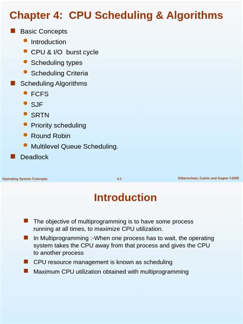 Chapter 4 Cpu Scheduling Pdf Scheduling Computing Process
