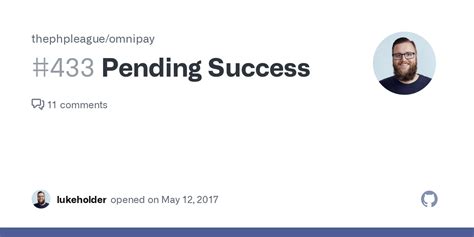 Pending Success Issue 433 Thephpleague Omnipay GitHub