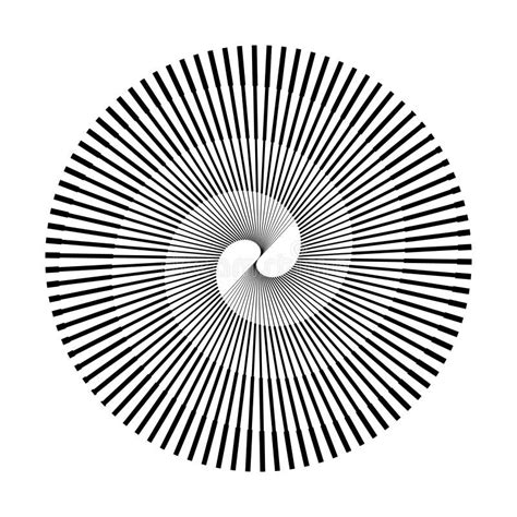 Spiral With Transition Lines As Dynamic Abstract Vector Background Or Logo Or Icon Yin And Yang