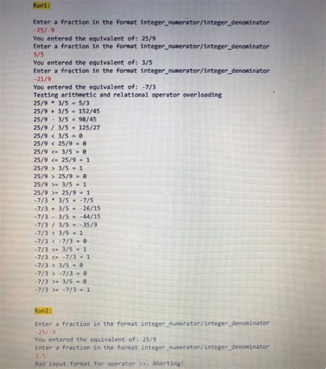 solved define a class for rational numbers a rational
