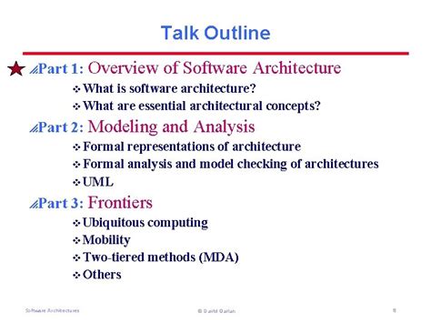 Formal Modeling And Analysis Of Software Architecture Components