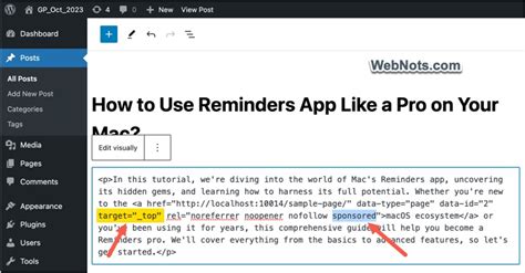 How To Add Rel And Target Link Attributes In Wordpress Webnots