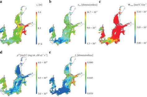 Example Maps Of Remotely Sensed Distributions In The Baltic Sea At