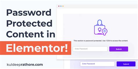2025 how to create elementor password protected page