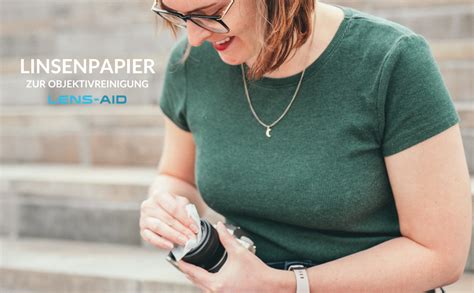 Lens Aid Linsenpapier Zur Objektivreinigung 200 Blatt Reißfestes